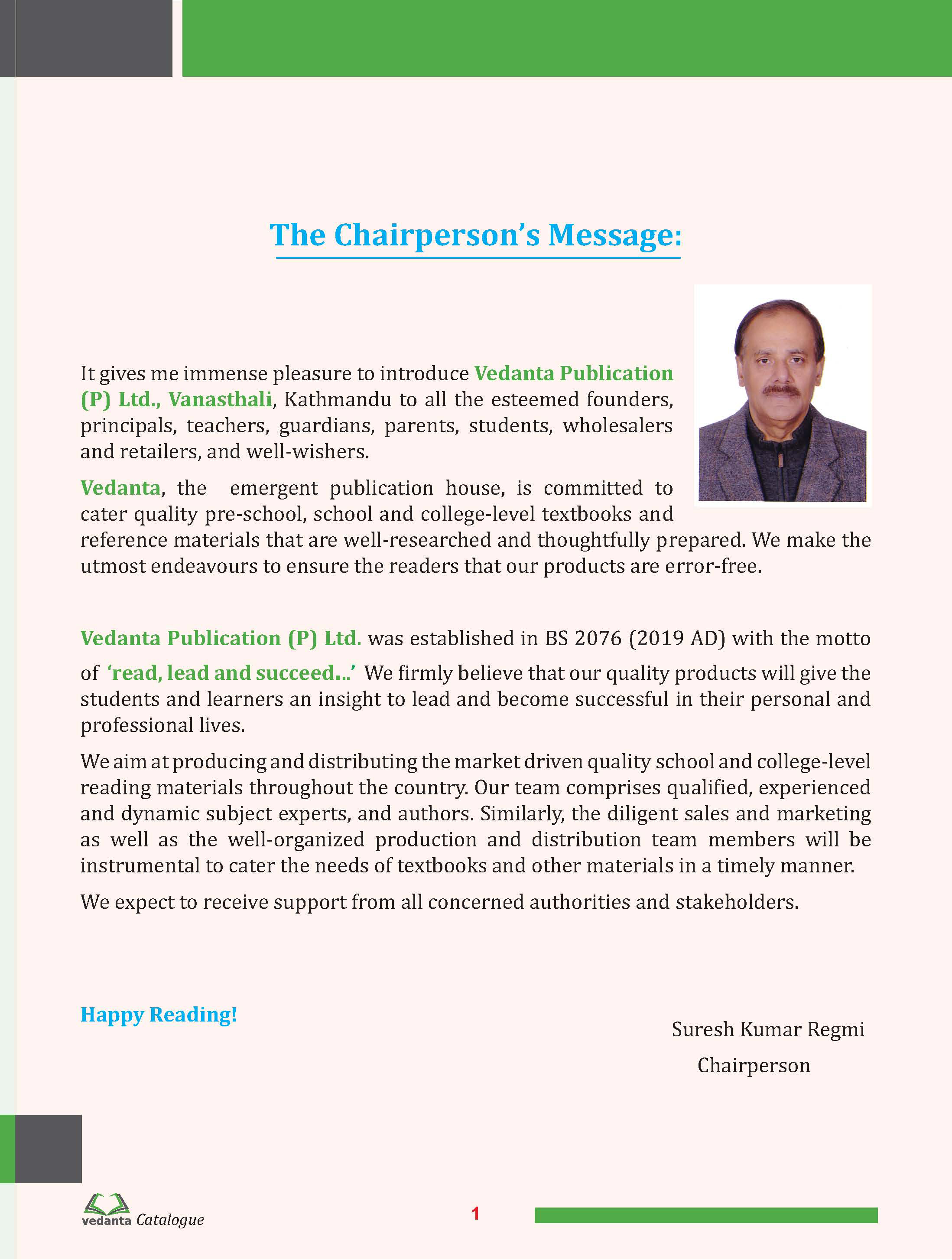 About Us | Vedanta Publication